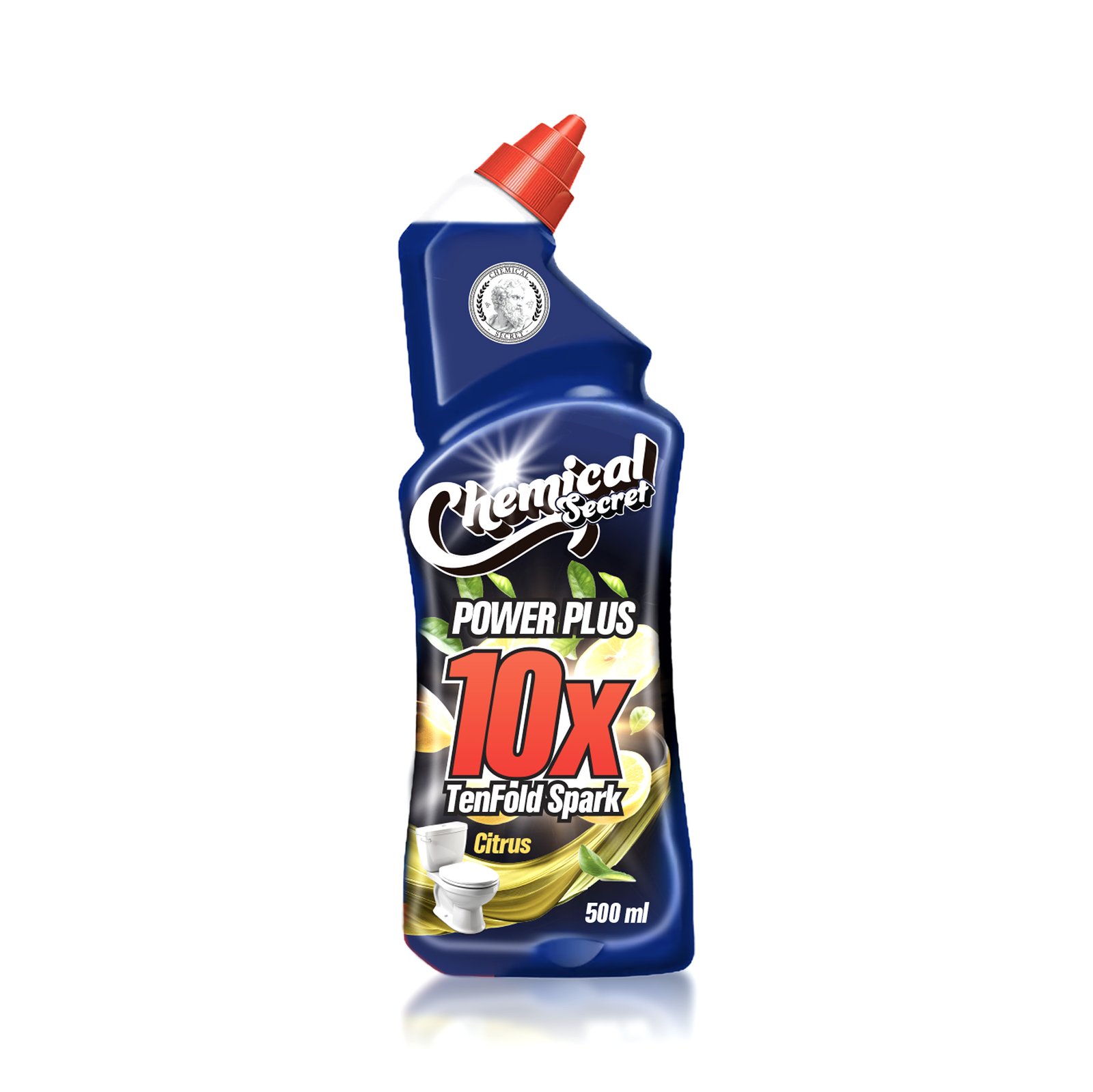 Power Plus 10X – Toilet Cleaning Gel (Lemon Scent) – Chemical Secret